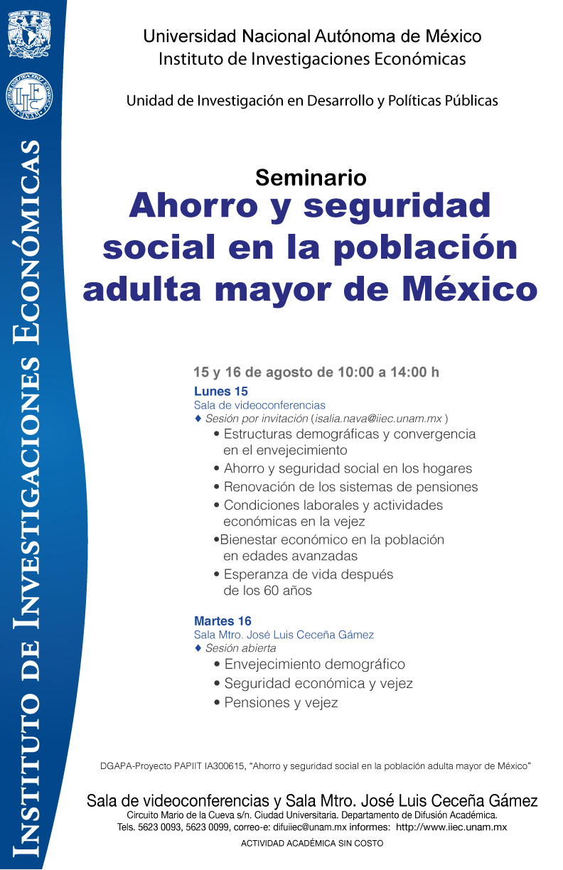 Actividades IIEc-UNAM (inv. económicas)